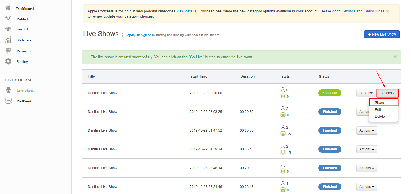 Live Stream Onboarding Guide | Podbean